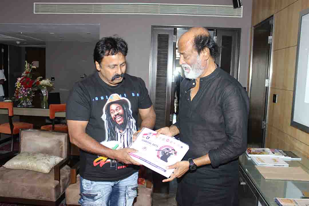 Cheetah Yajnesh blessed by Rajnikanth for his work towards Humanity in ...